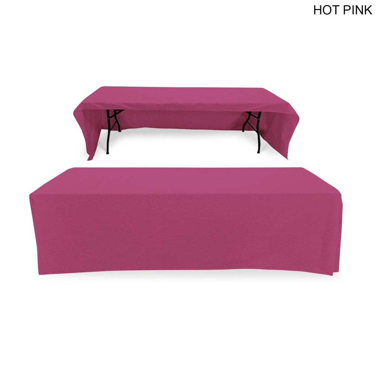 Table Throw for 8' Table (Open Back), Heat Transfer or Blank - Great ...
