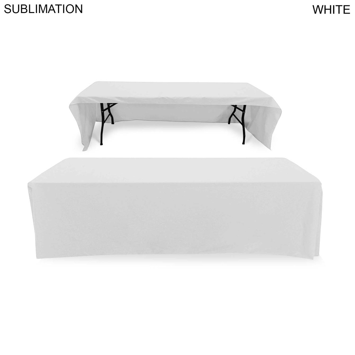 Sublimated or Blank Table Throw for 8' table (Open Back) - Great West ...