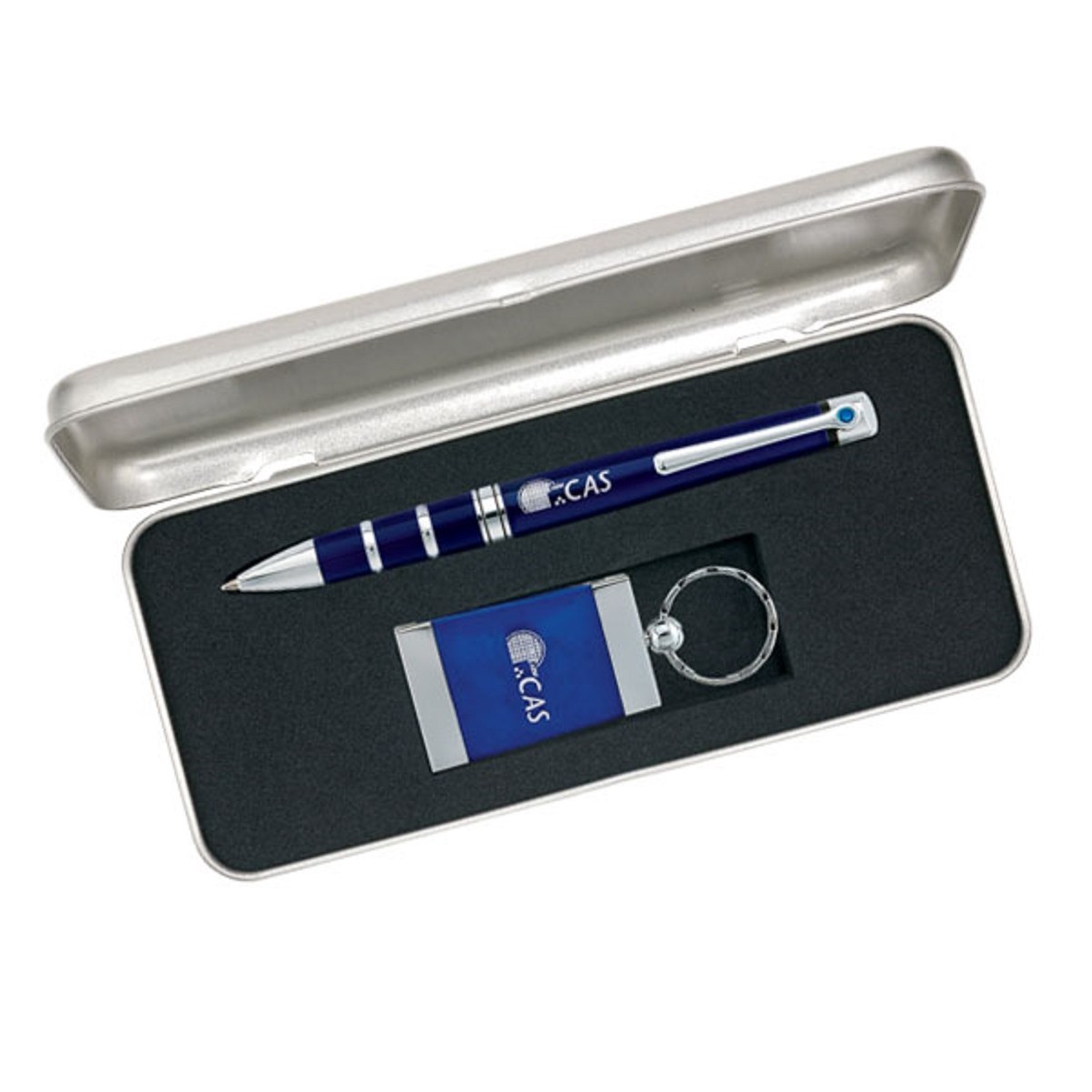 Emerald Set Ballpoint Pen/ Matching Key Holder - Great West Graphics